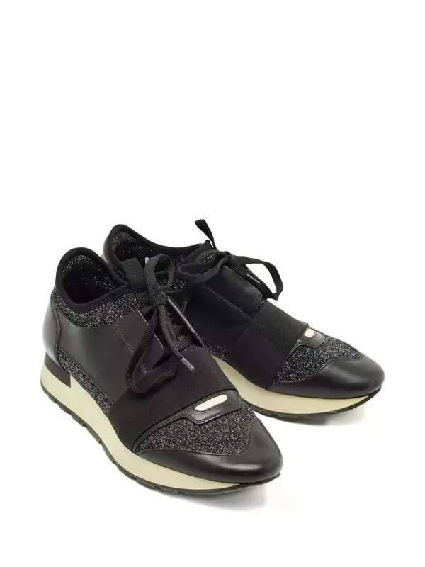 Balenciaga Race Runner Lace-up Sneakers - Black