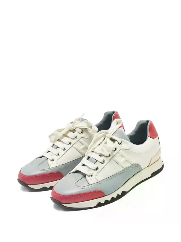 Hermès Trail Leather Sneakers - White
