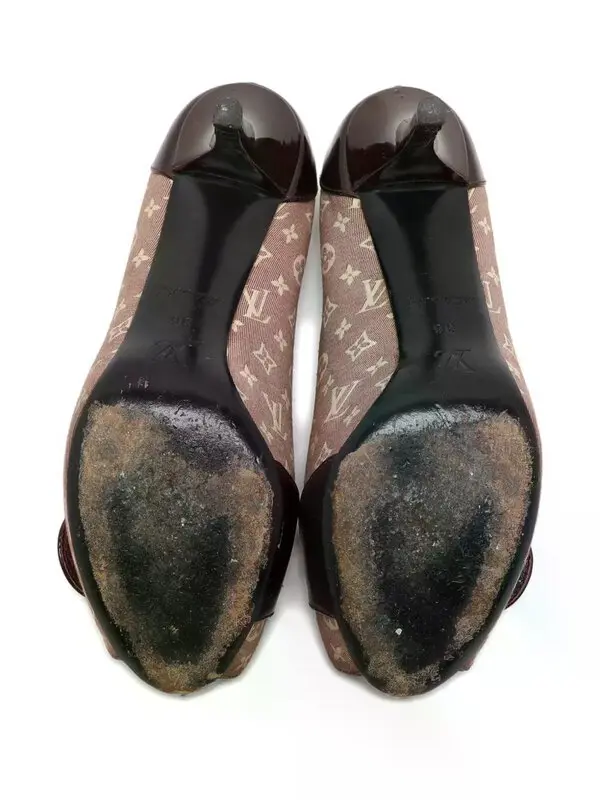 LOUIS VUITTON Monogram Peep-toe Pumps