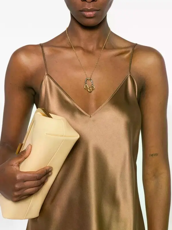 JOSEPH Clea V-neck Top - Brown