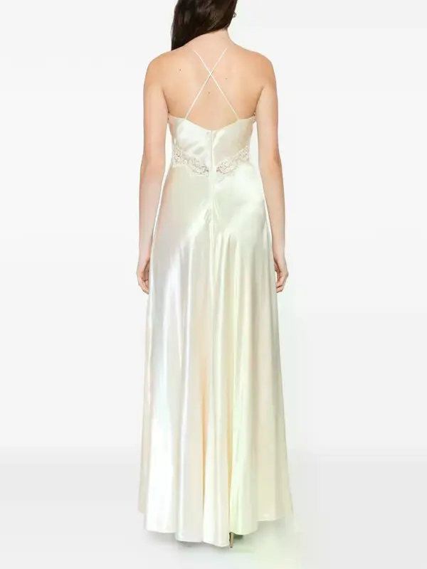 Alberta Ferretti Lace Straps A-line Dress