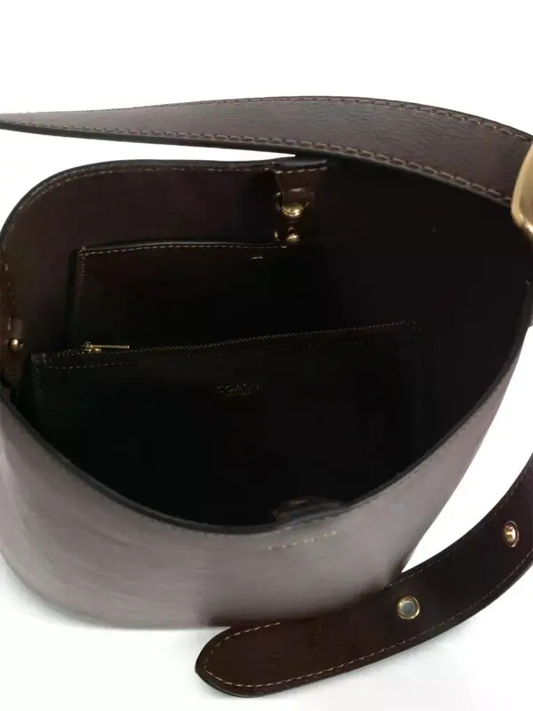COACH Calf Leather Tote Bag - Brown