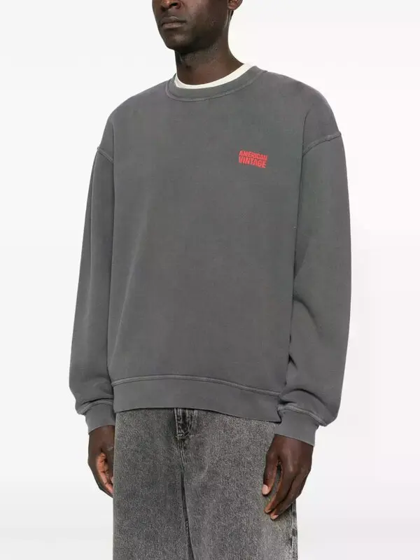 American Vintage Logo-detail Sweatshirt