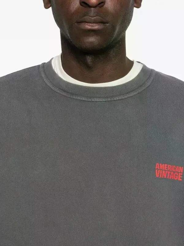 American Vintage Logo-detail Sweatshirt