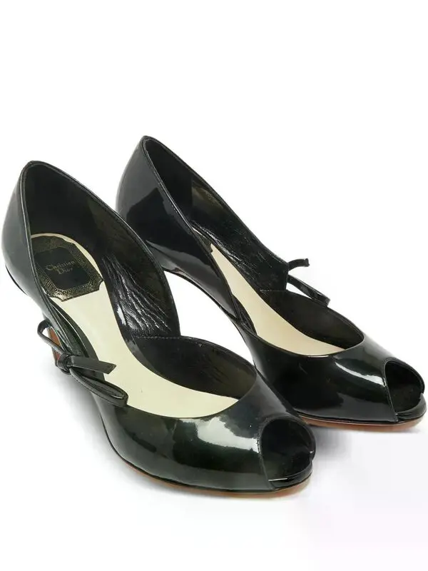 Dior Peep-toe Bow Pumps