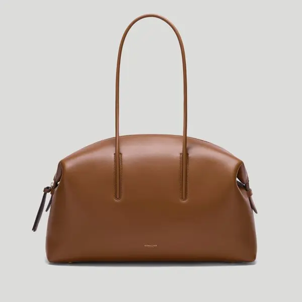 DEMELLIER The Stockholm Bowling Bag - Tan Fine Grain