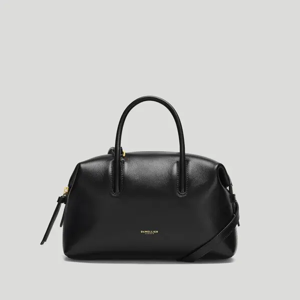DEMELLIER The Stockholm Bag - Black Fine Grain