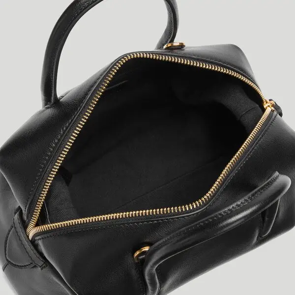 DEMELLIER The Stockholm Bag - Black Fine Grain