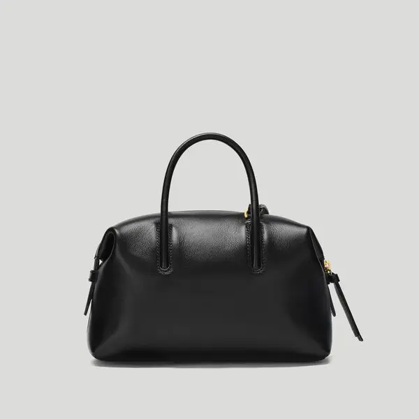 DEMELLIER The Stockholm Bag - Black Fine Grain