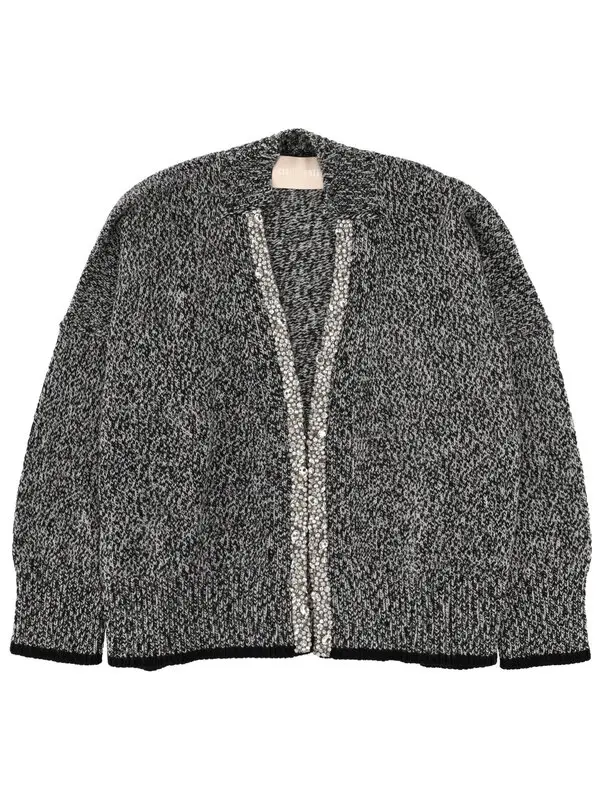 CIRCUS HOTEL Cardigan With Mouliné Workmanship - Multicolour