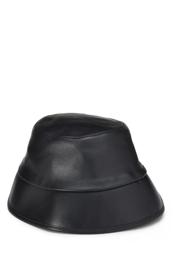 Chanel Lambskin Bucket Hat - Black