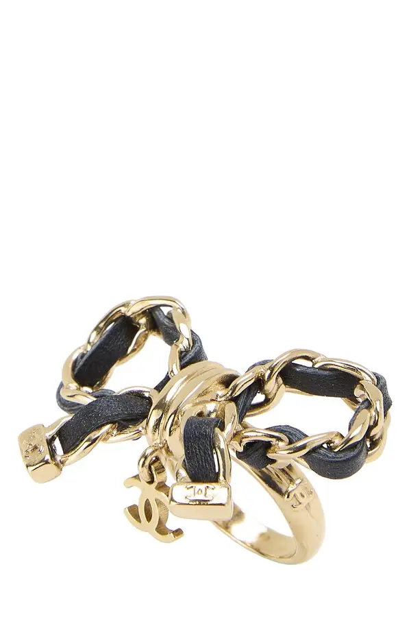 Chanel Gold Bow Ring