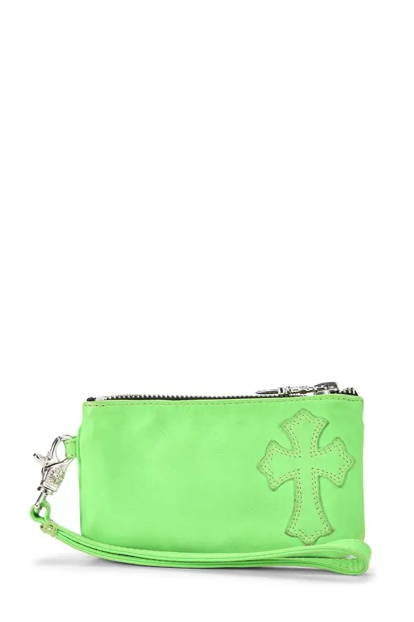 Chrome Hearts Leather Wristlet