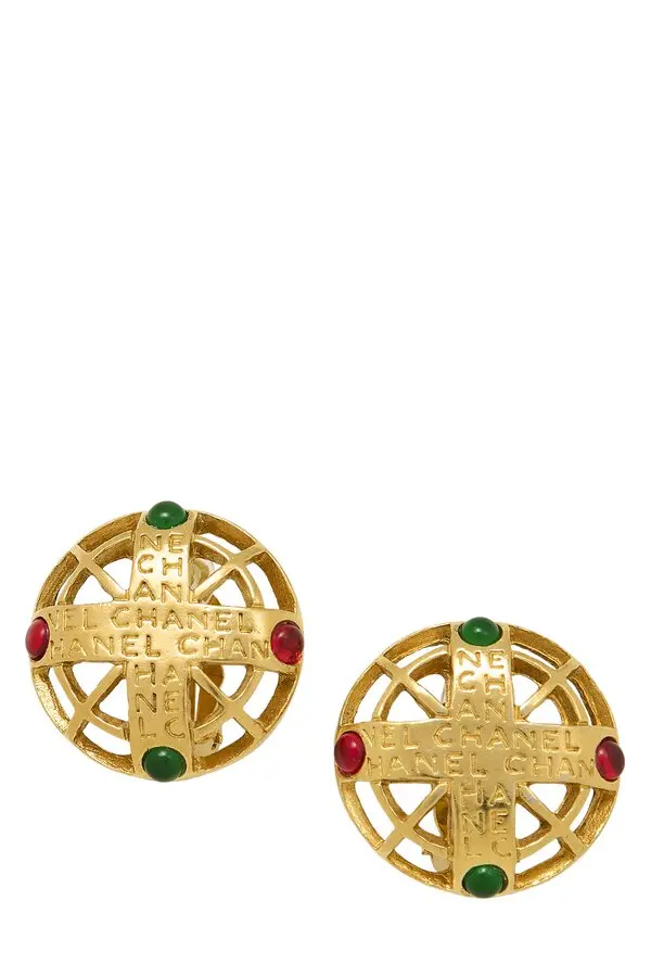 Chanel Gripoix Earrings - Multi