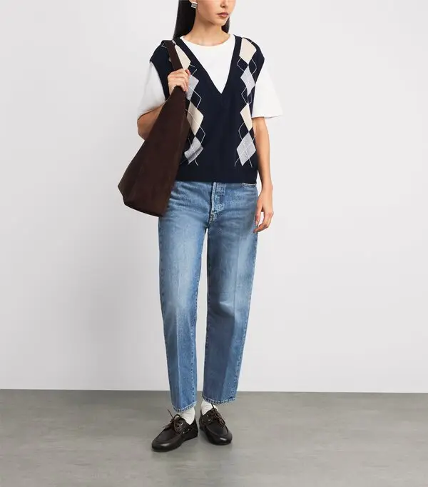 FRAME The Vertical Crop Straight Jeans