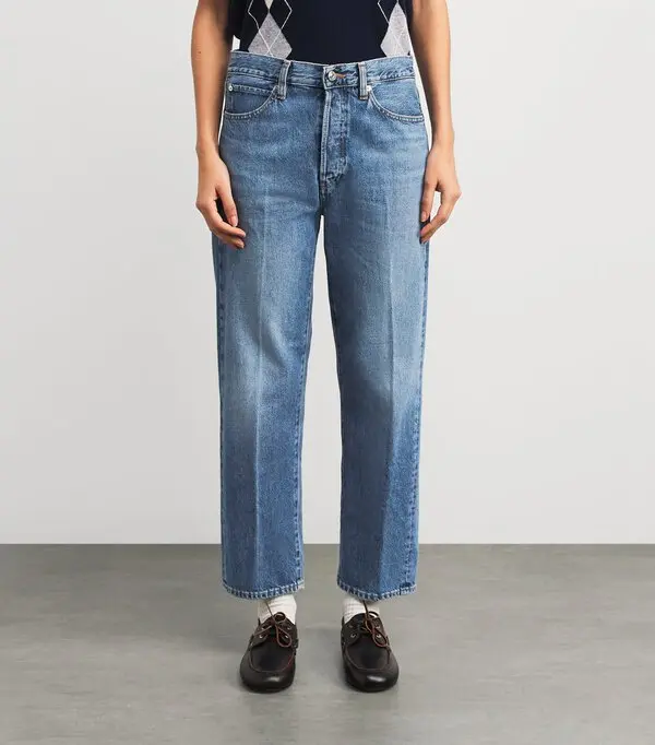 FRAME The Vertical Crop Straight Jeans