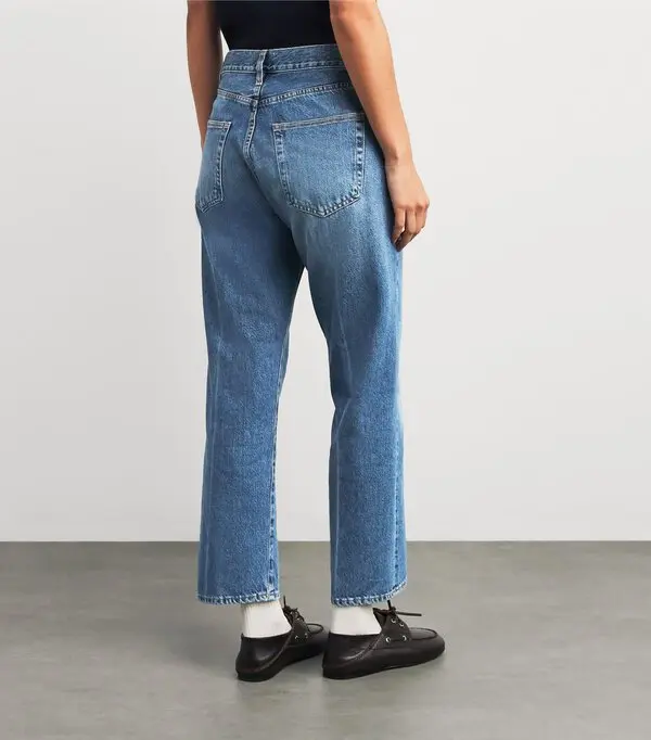 FRAME The Vertical Crop Straight Jeans