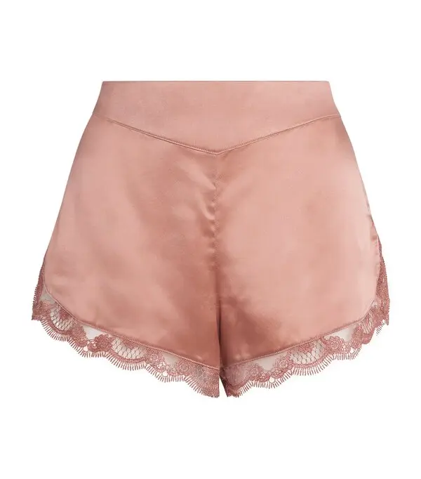 Simone Perele Silk-blend Love Me Pyjama Shorts - Pink