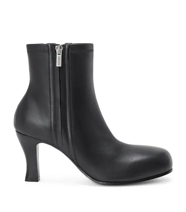 Loewe Leather Bobine Ankle Boots 75