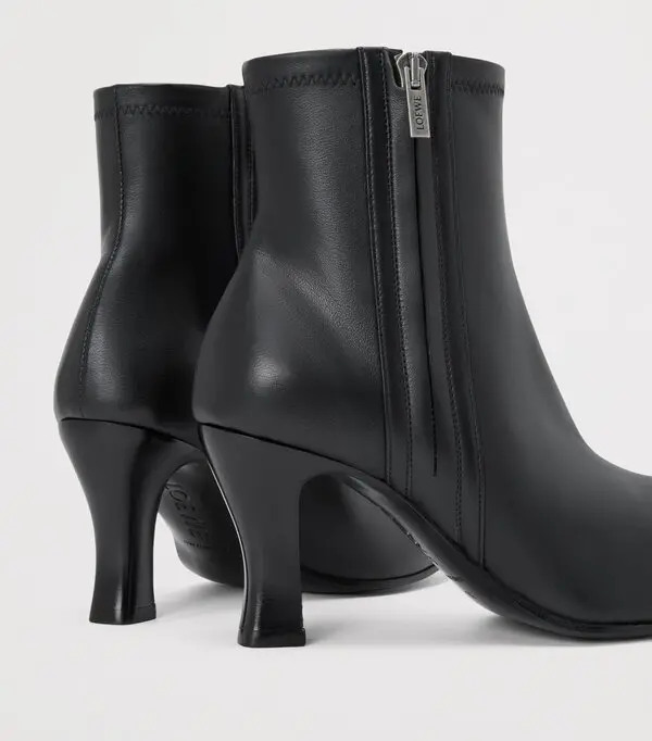 Loewe Leather Bobine Ankle Boots 75