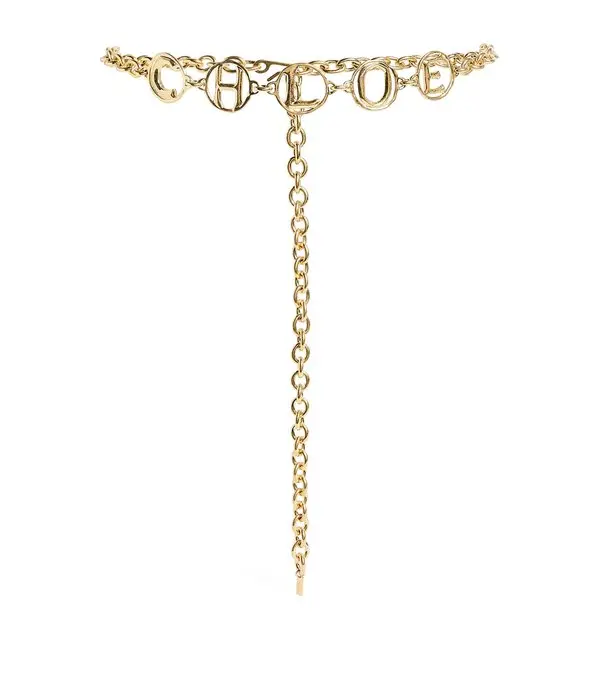 Chloé Script Jewellery Belt - Gold