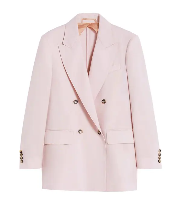 Max Mara Wool-mohair-silk Double-breasted Blazer