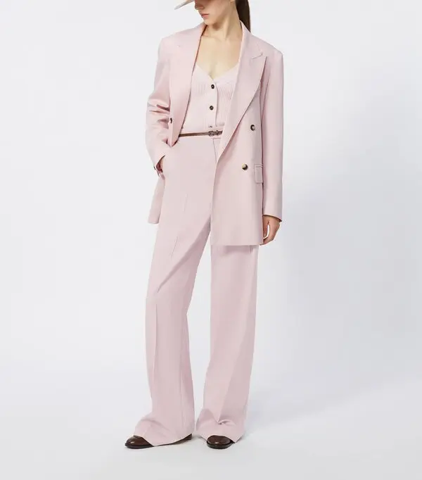 Max Mara Wool-mohair-silk Double-breasted Blazer