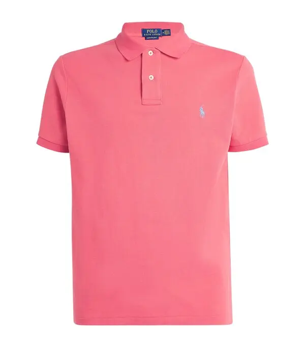 Polo Ralph Lauren Cotton Mesh Slim Polo Shirt - Red