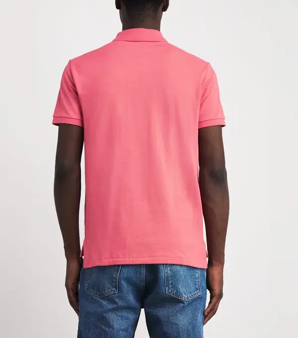 Polo Ralph Lauren Cotton Mesh Slim Polo Shirt - Red