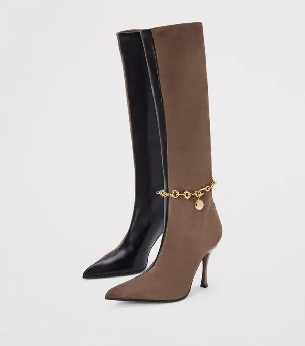 Loewe Leather Knee-high Boots - Black