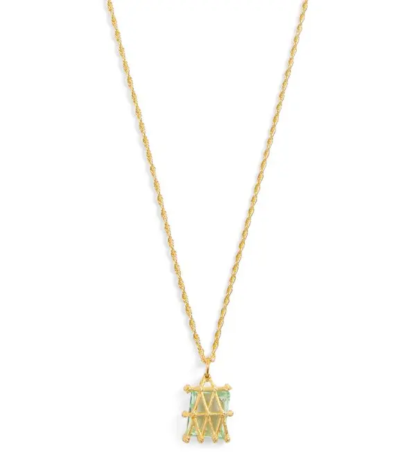 BLEUE BURNHAM Basket Pendant Necklace - Gold