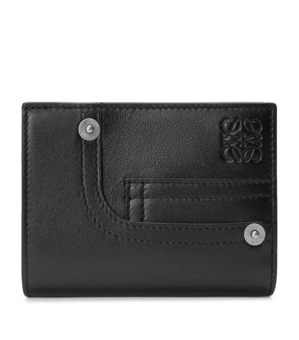 Loewe Calfskin Panta Wallet - Black
