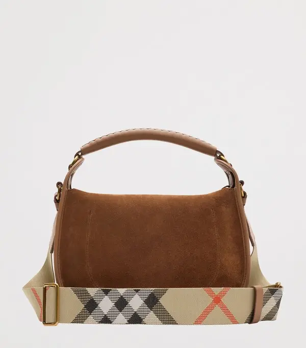 Burberry Small B Clip Messenger Bag - Brown