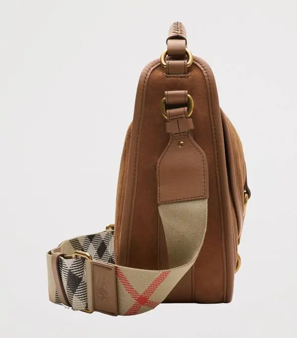 Burberry Small B Clip Messenger Bag - Brown