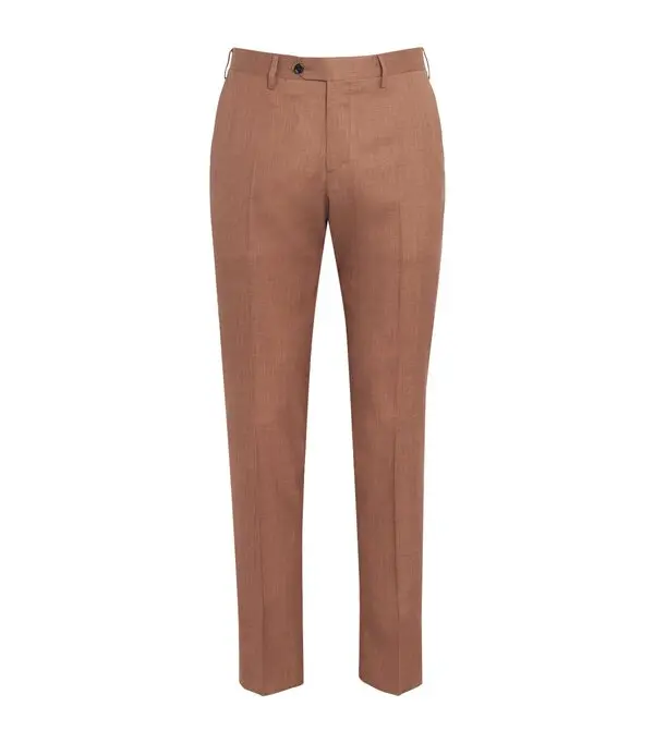LARDINI Cotton-blend Slim Fit Trousers