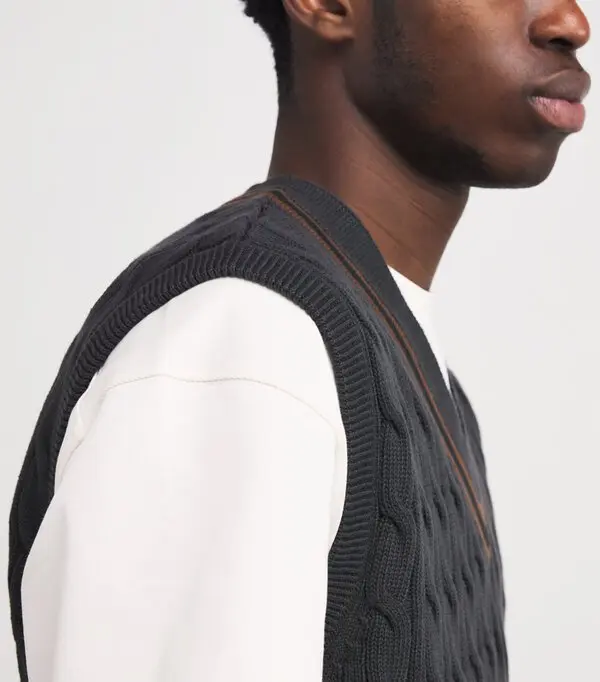 Rag & Bone Cotton Cable-knit Sweater Vest