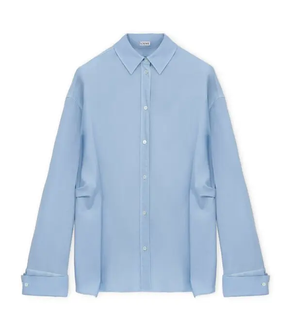Loewe Wool-silk Draped Shirt