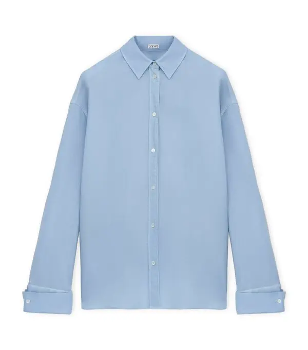 Loewe Wool-silk Draped Shirt