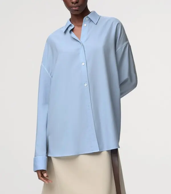 Loewe Wool-silk Draped Shirt