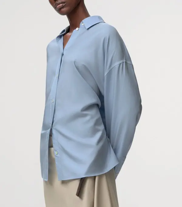 Loewe Wool-silk Draped Shirt