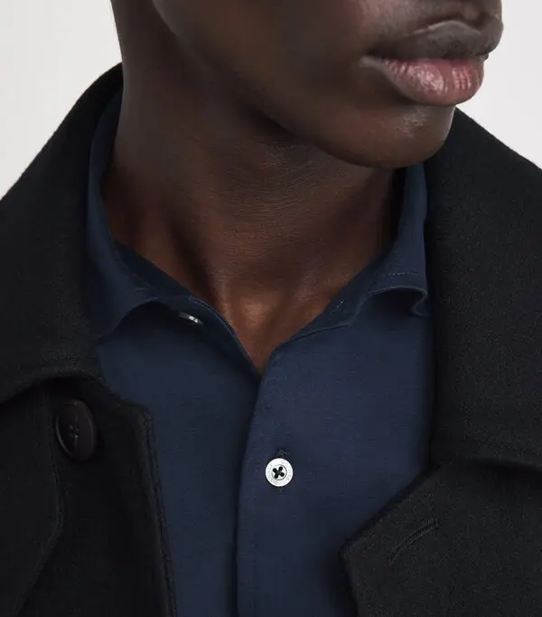 Canali Cotton Cutaway Collar Shirt