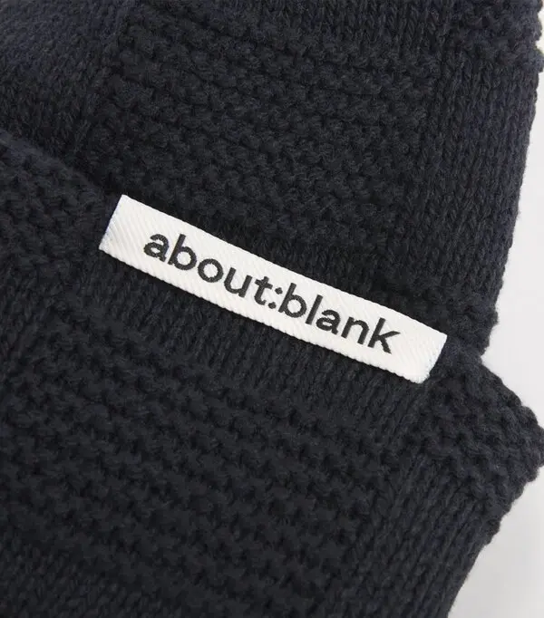ABOUT:BLANK Cotton Knit Chequerboard Beanie