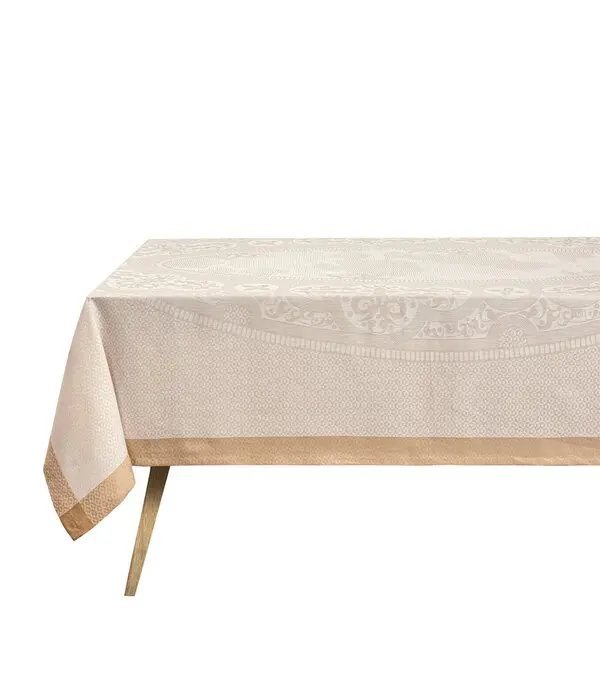 LE JACQUARD FRANÇAIS Linen Évasion Céleste Tablecloth - Beige
