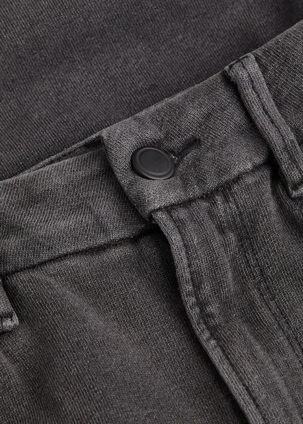 Good American Jeanius Cropped Wide-leg Sweatpants