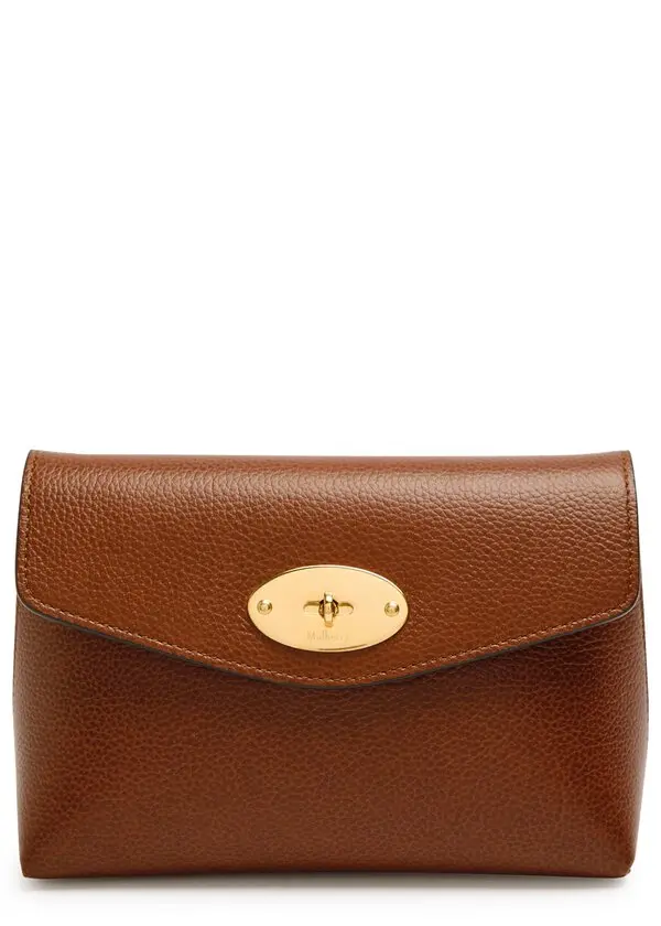 Mulberry Darley Grained Leather Pouch - Tan