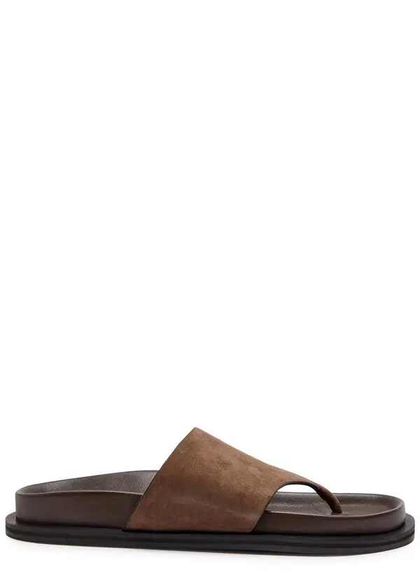 A.emery Imara Suede Flip Flops - Brown