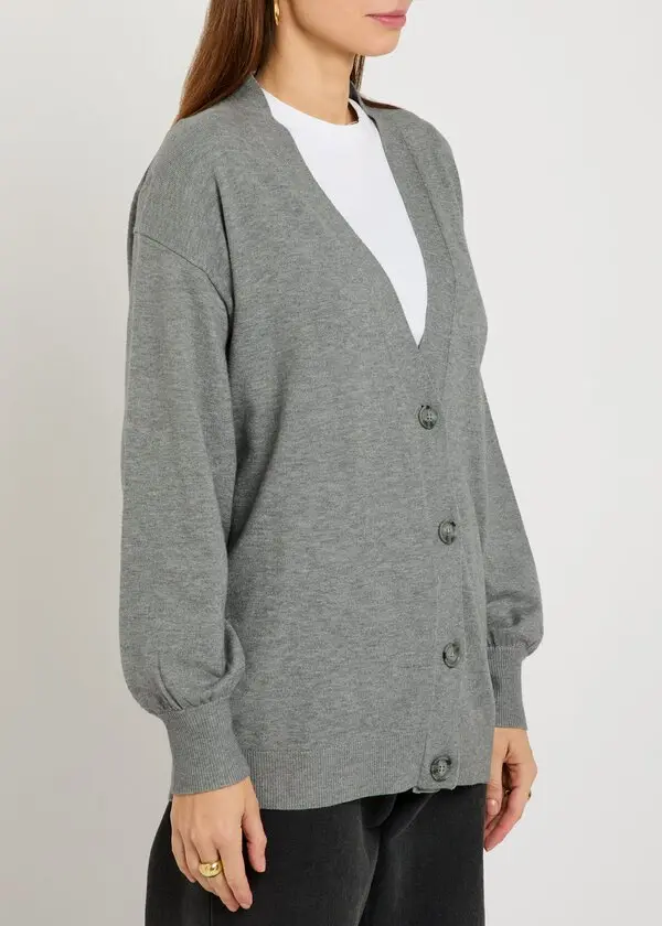 Good American Fine-knit Asymmetric Cardigan
