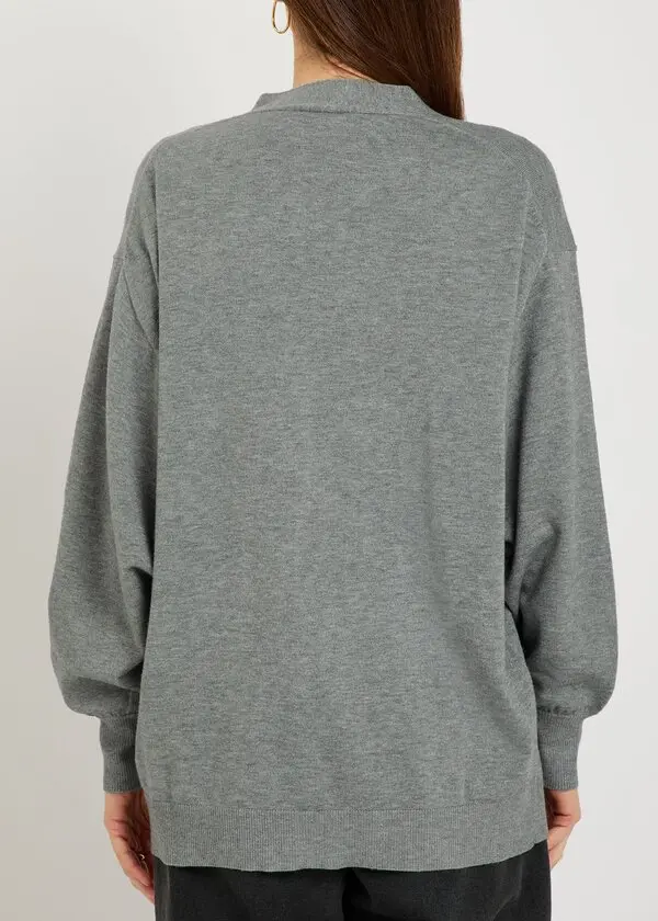 Good American Fine-knit Asymmetric Cardigan