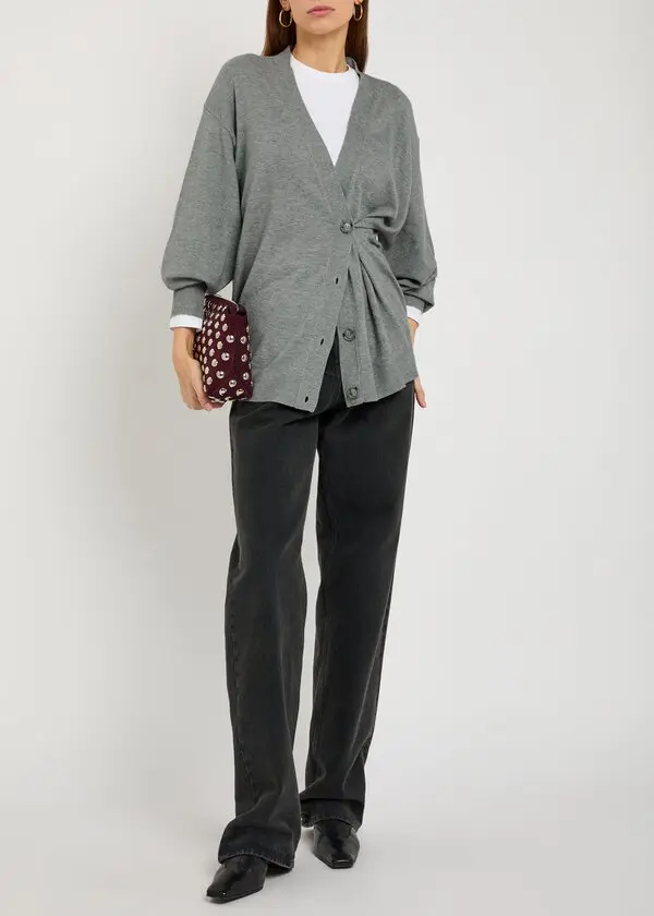 Good American Fine-knit Asymmetric Cardigan