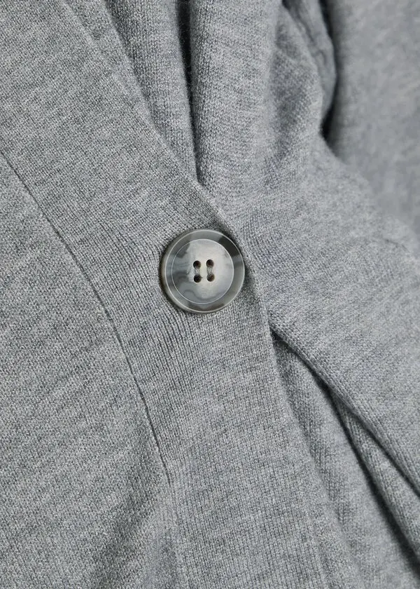 Good American Fine-knit Asymmetric Cardigan